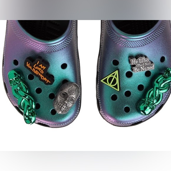CROCS | Accessories | Death Eater Croc Charms Feather Eater Mask And ...